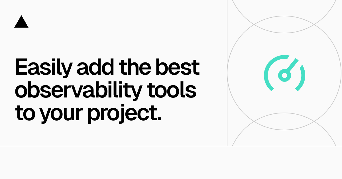 Vercel Marketplace for Observability